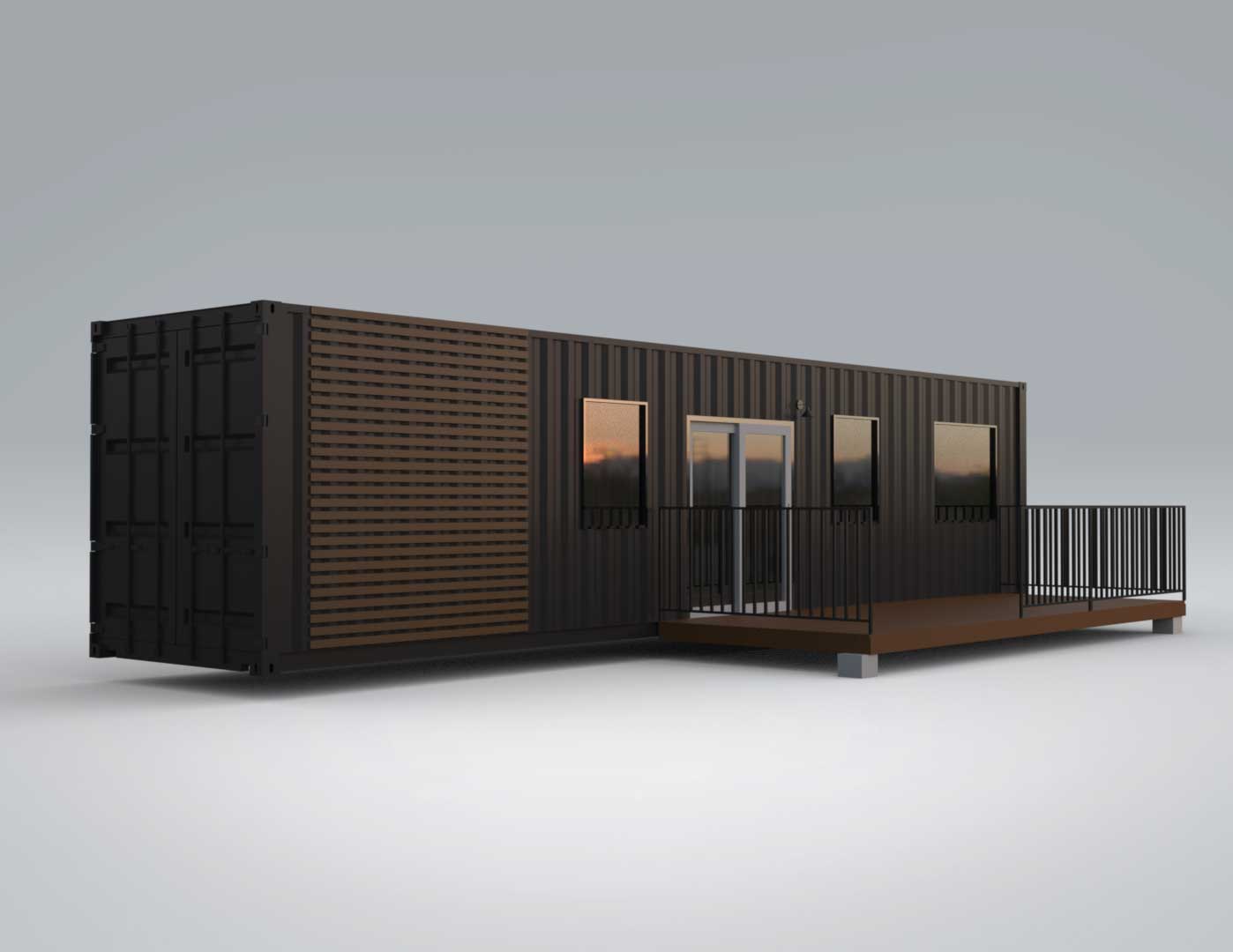The Kennedy: 40ft Container Home | Backcountry Containers