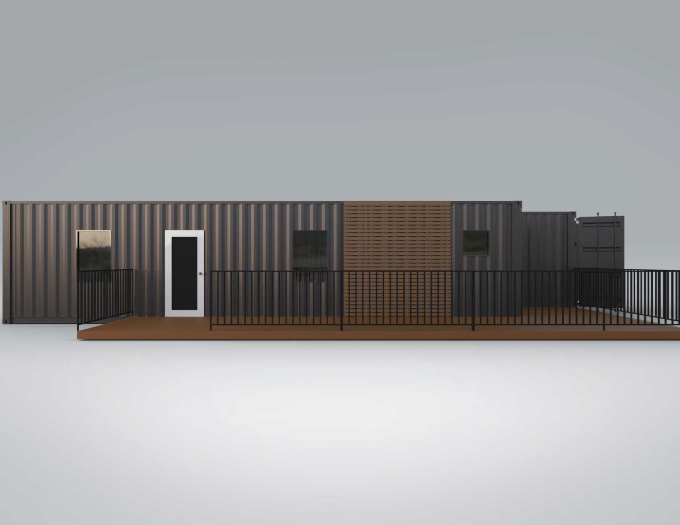 The Clark: Two Bedroom Container Home | Unique Floorplan