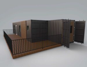 The Clark: Two Bedroom Container Home | Unique Floorplan