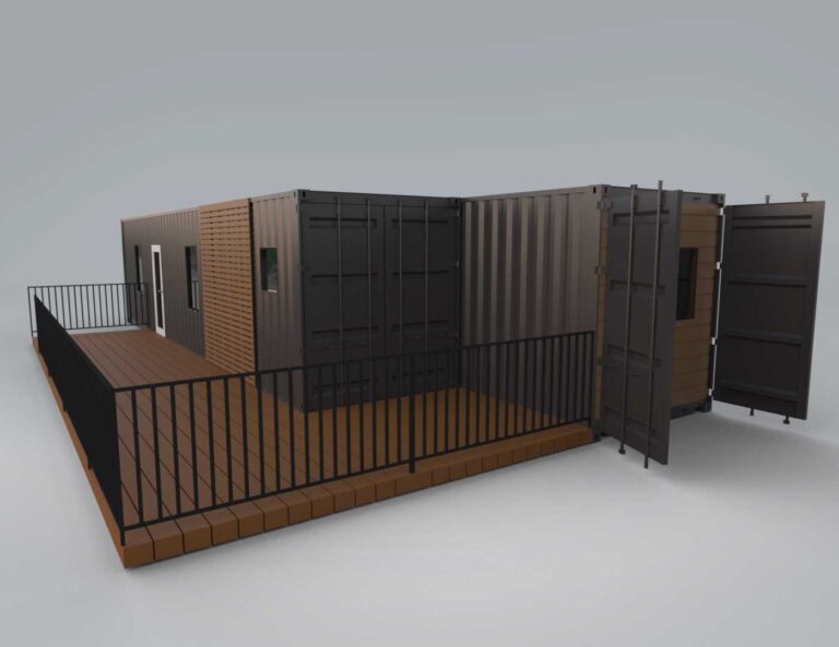 The Clark: Two Bedroom Container Home | Unique Floorplan