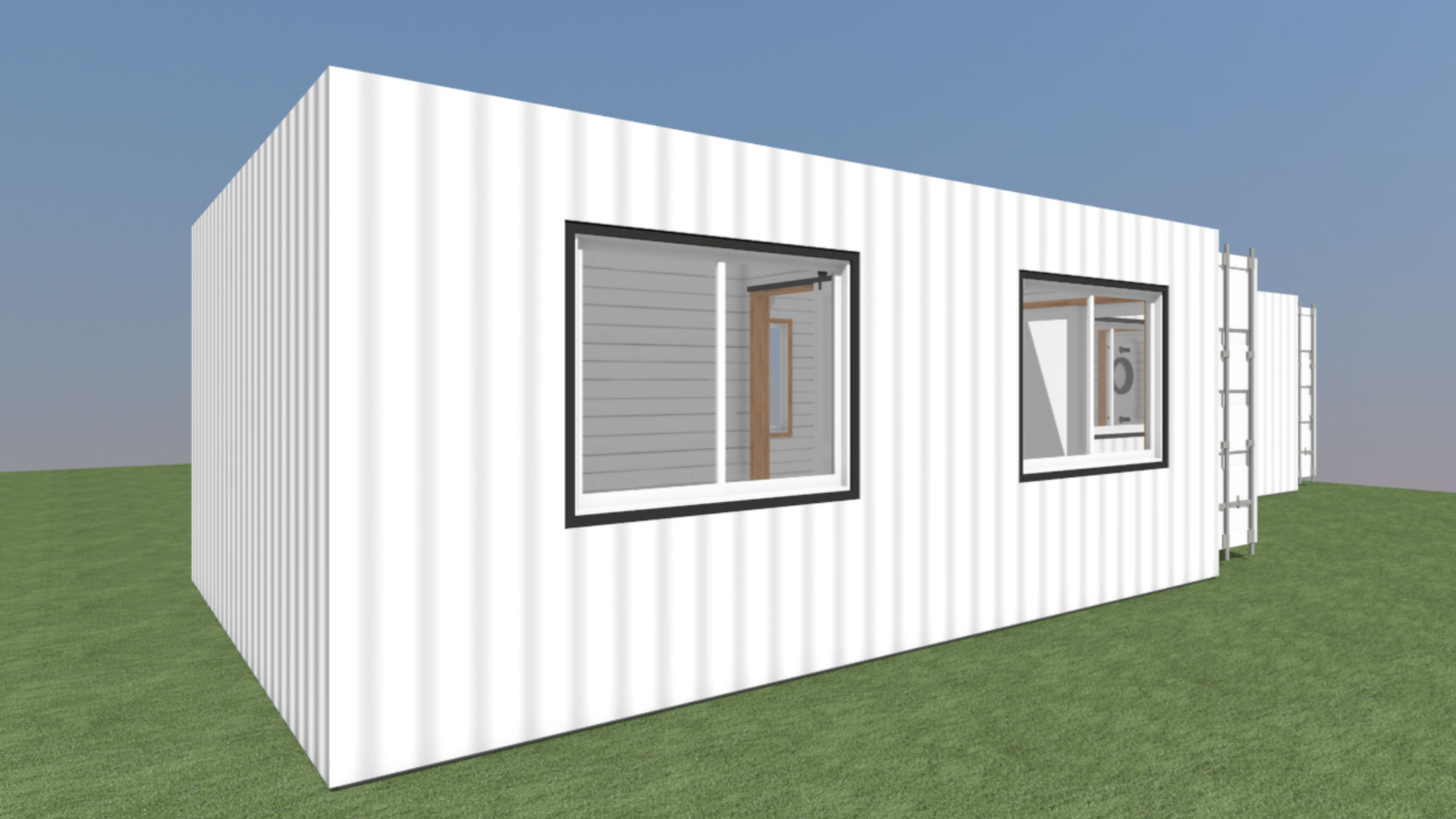 The Fulton: 1 20FT & 1 40FT Container Home - Backcountry Containers