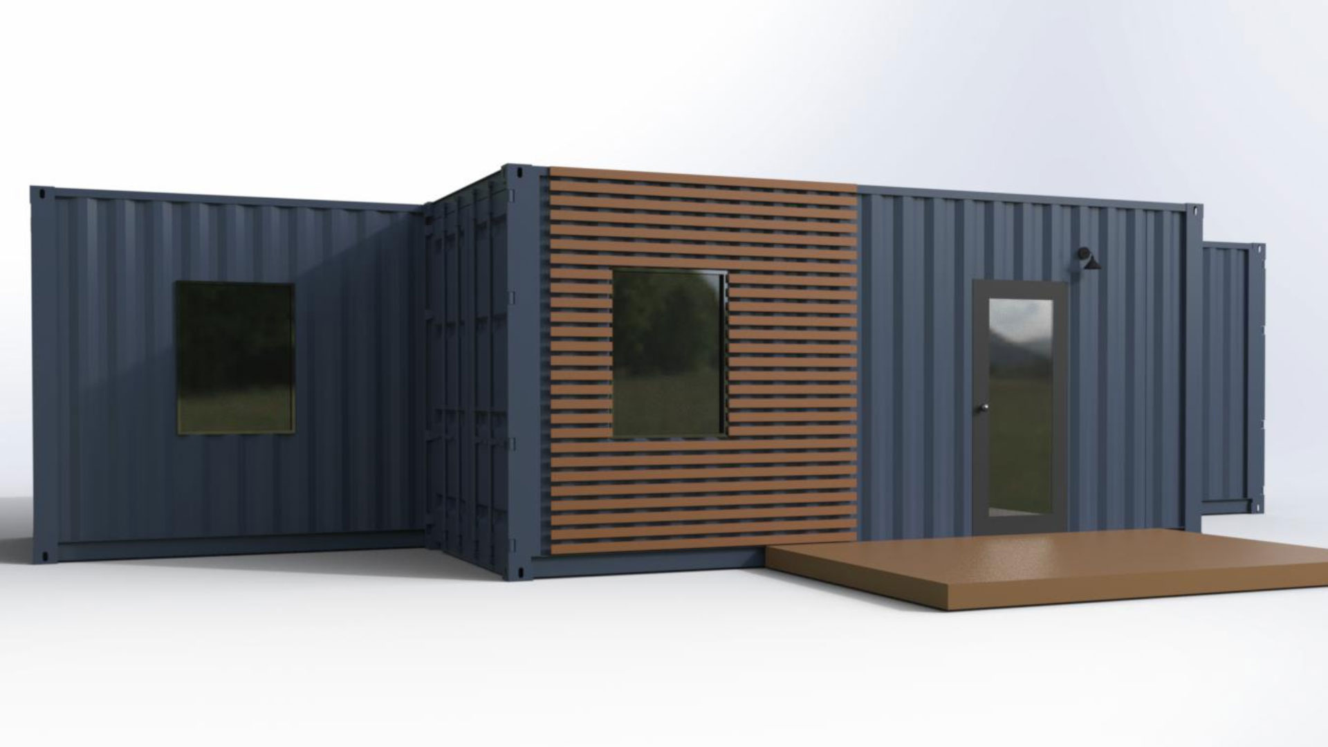 The Luke: 1 20FT & 1 40FT Container Home